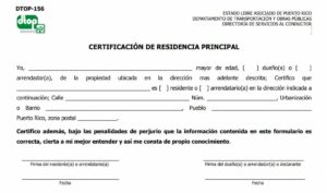 Formulario DTOP-DIS-770 - Cesco Citas Puerto Rico