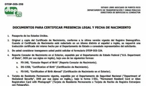 Formulario DTOP-DIS-256 - Cesco Citas Puerto Rico