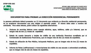 Formulario DTOP-DIS-770 - Cesco Citas Puerto Rico