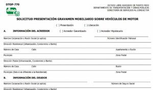 Formulario DTOP-DIS-260 - Cesco Citas Puerto Rico