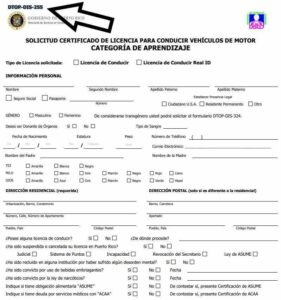 Formularios DTOP - Cesco Citas Puerto Rico